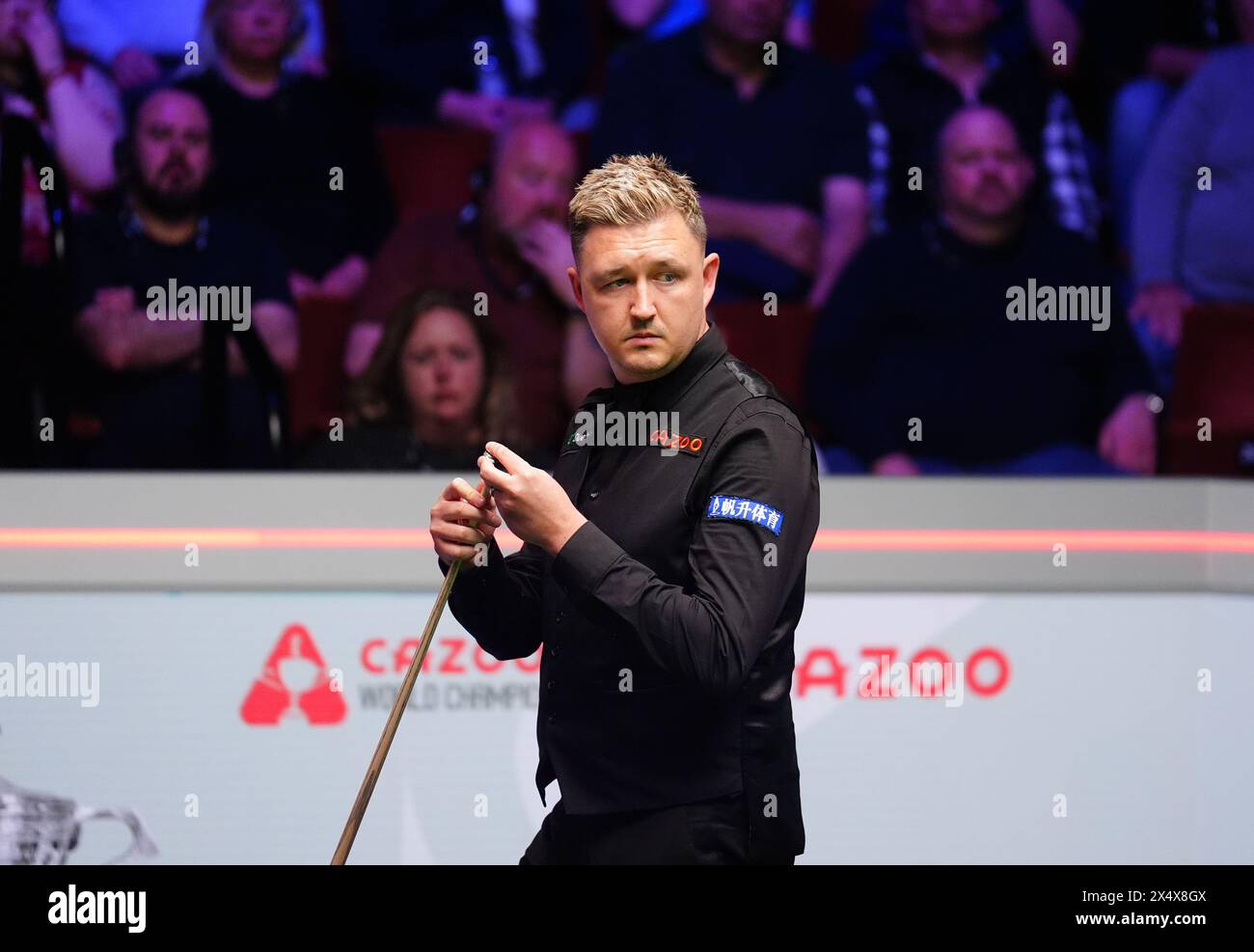 Kyren Wilson in action against Jak Jones (not pictured) during the ...