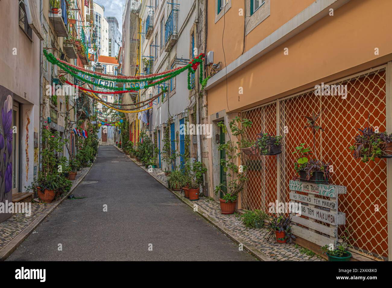LISBON, PORTUGAL - APRIL 7, 2024: Hidden in Madragoa, between the ...