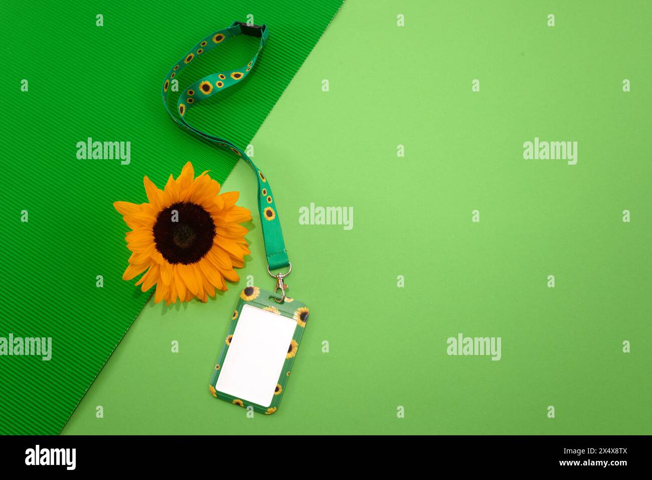 Sunflower lanyard, symbol of people with invisible or hidden ...