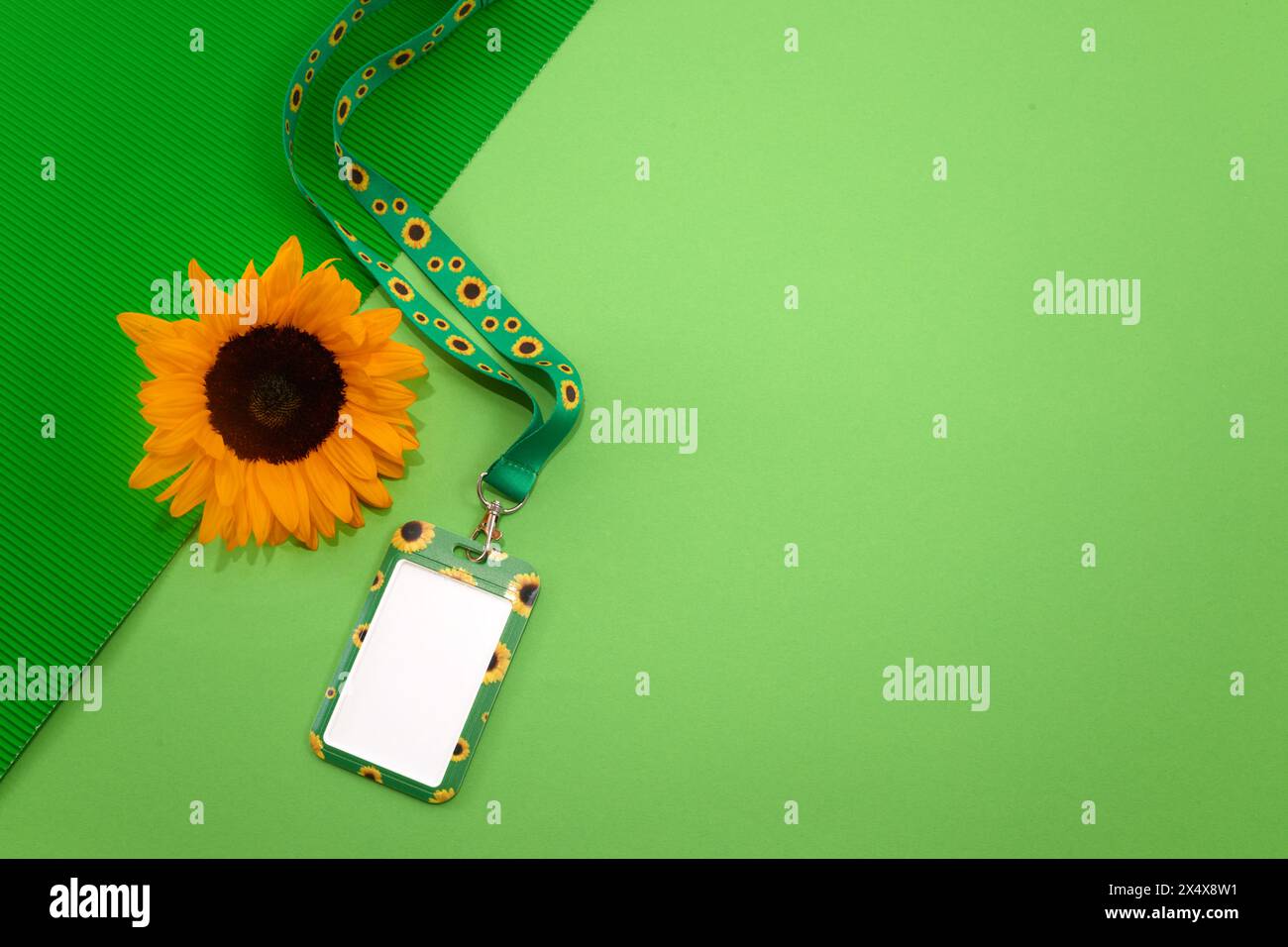 Sunflower lanyard, symbol of people with invisible or hidden ...