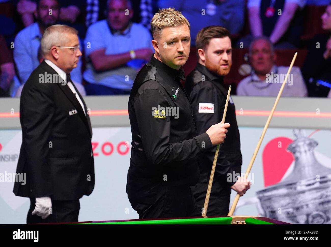 Kyren Wilson and Jak Jones during the final on day sixteen of the 2024 ...