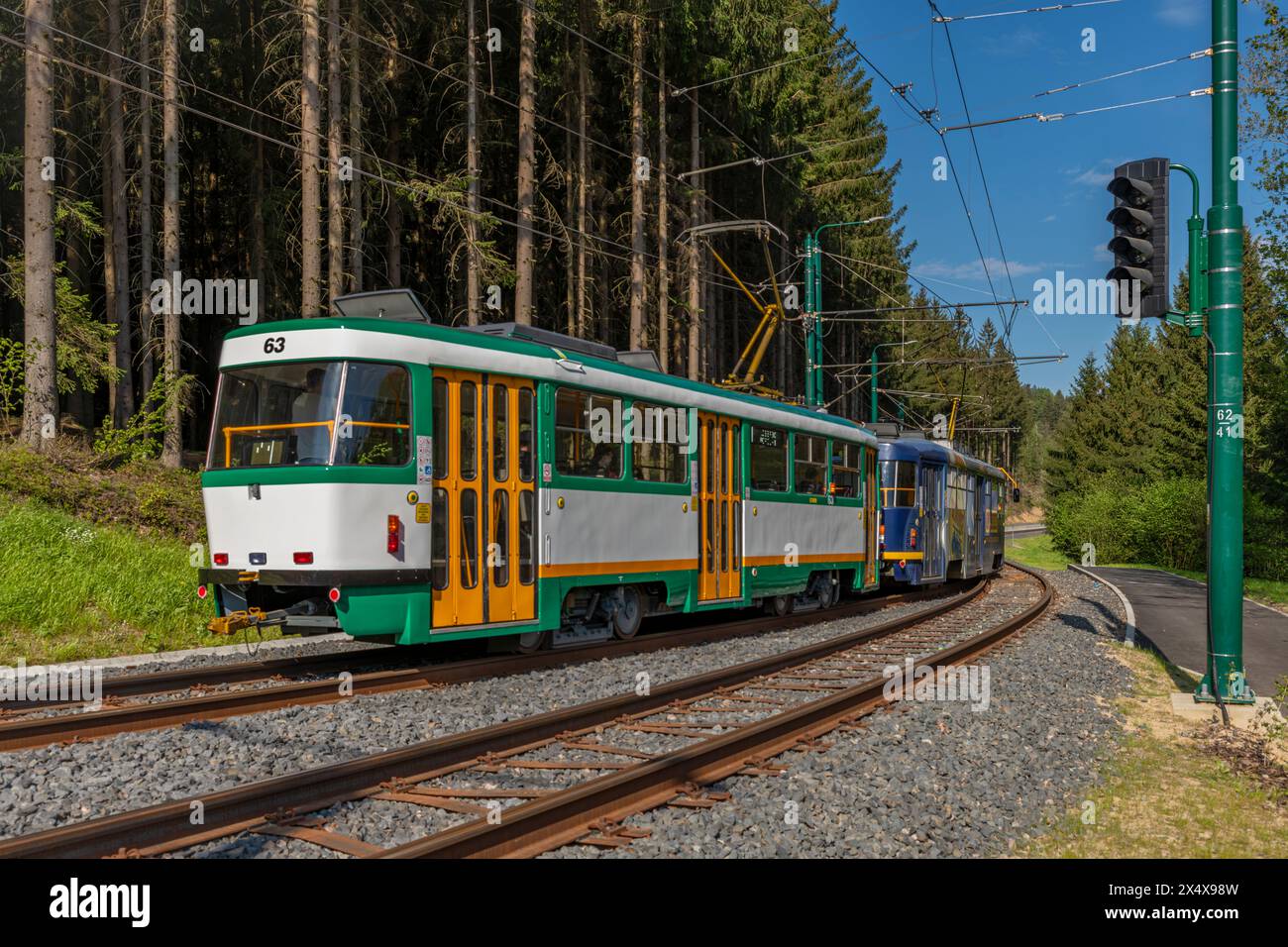 New tram track after big reconstruction between Liberec and Jablonec CZ ...