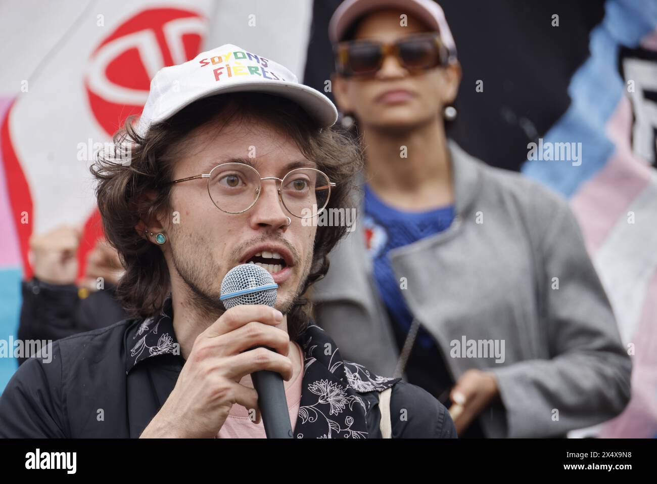 Paris, France. 5th May, 2024. Rally of the LGBTQI+ community against ...
