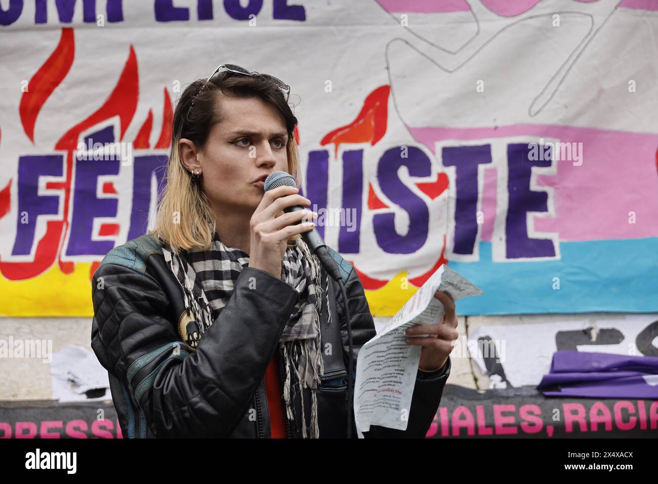 Paris, France. 5th May, 2024. Rally of the LGBTQI+ community against ...