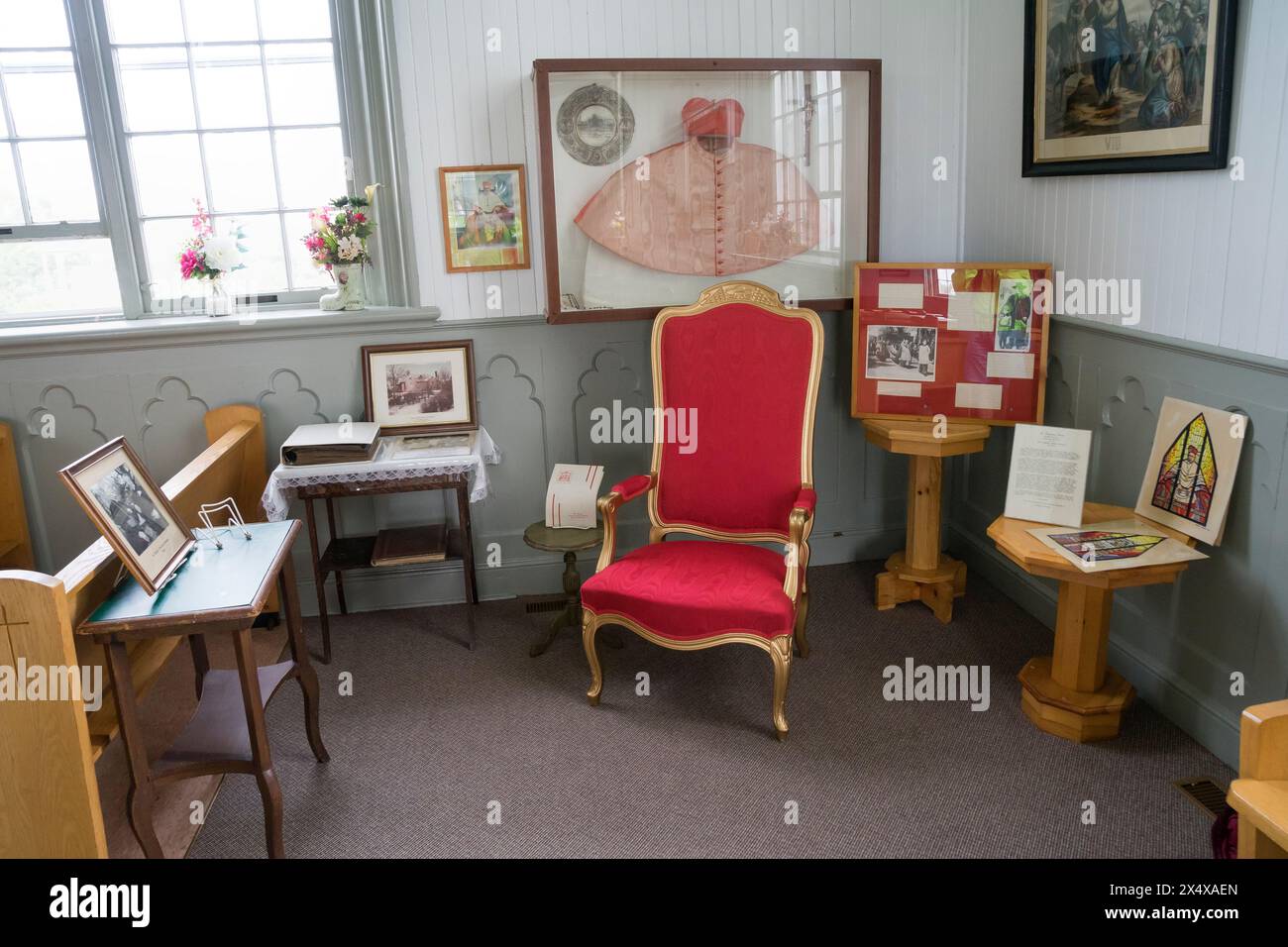 Collection of pictures and religious objects related to the history of ...