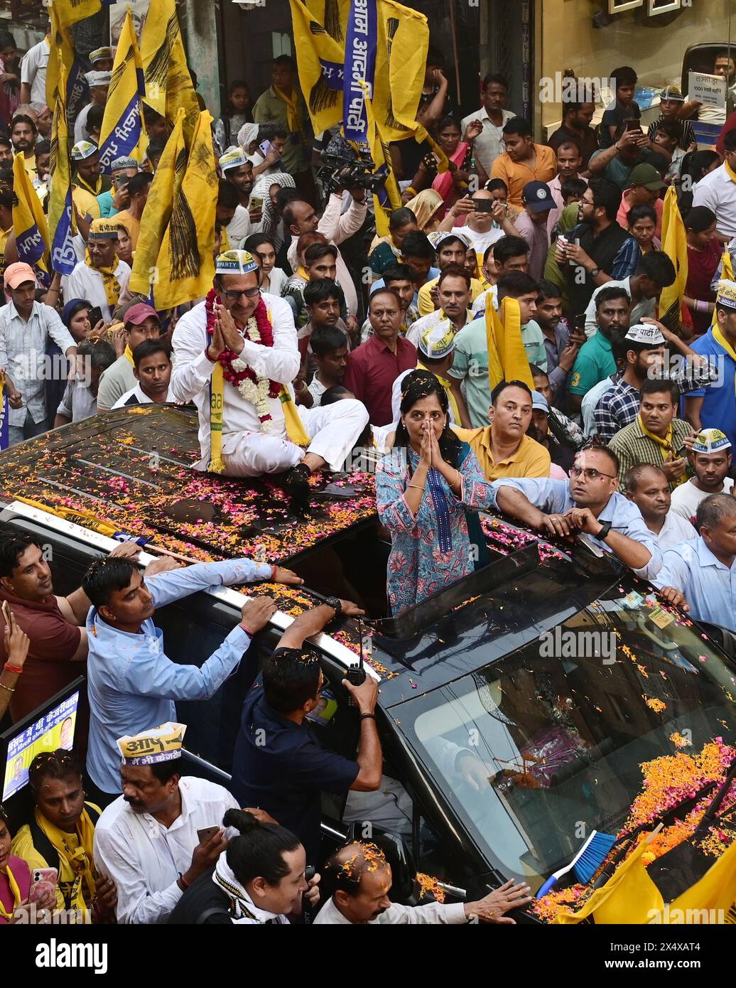 NEW DELHI, INDIA - MAY 5: Sunita Kejriwal, wife of Delhi CM Arvind ...