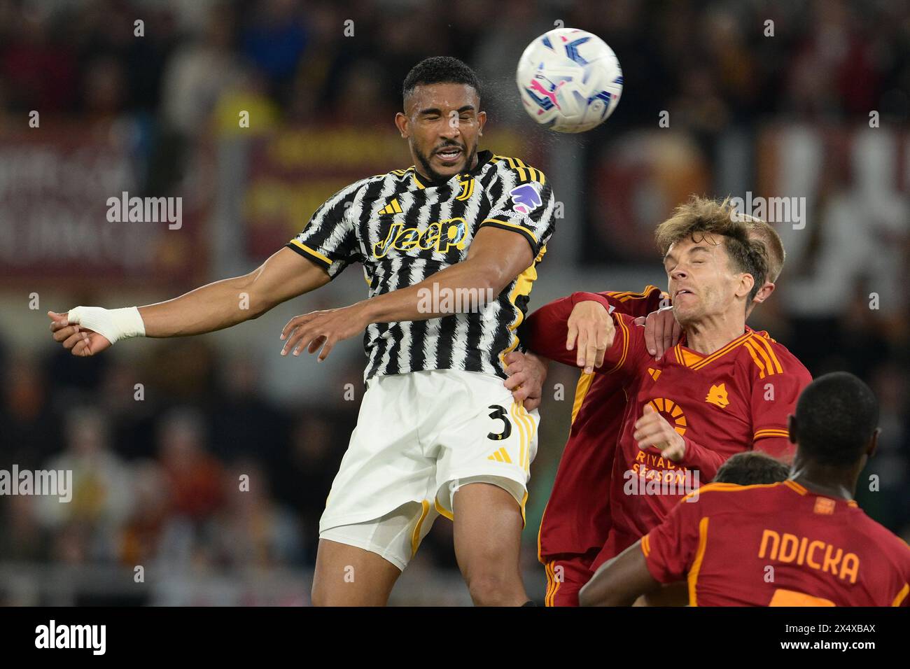Gol Juventus’ Bremer during the Serie A Tim soccer match between Roma ...