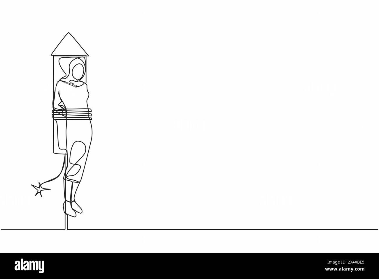 Woman tied up Stock Vector Images - Alamy