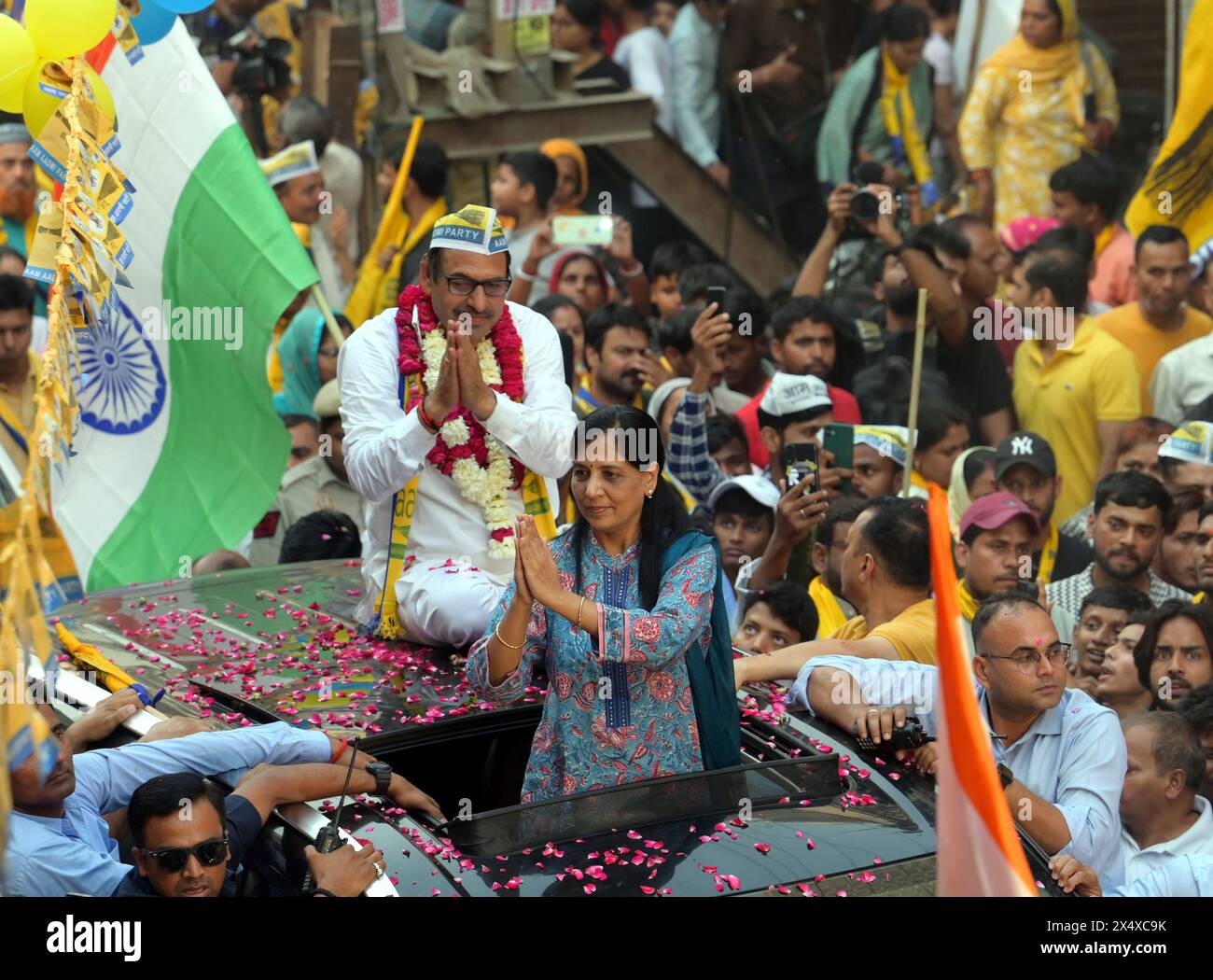 NEW DELHI, INDIA - MAY 5: Sunita Kejriwal, wife of Delhi CM Arvind ...