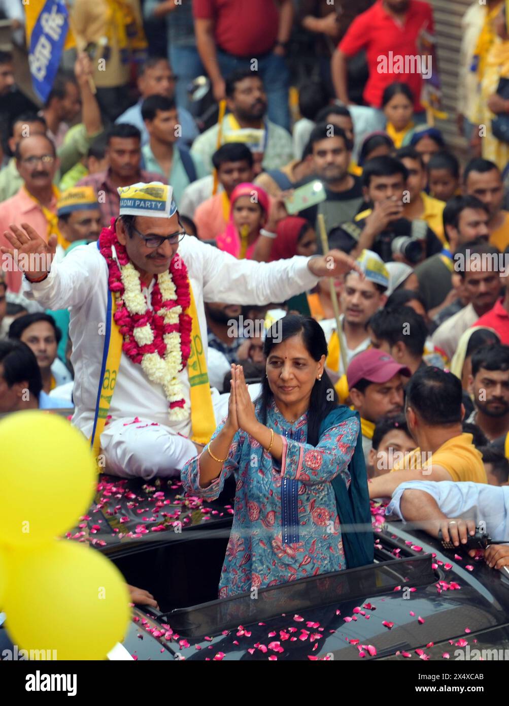 NEW DELHI, INDIA - MAY 5: Sunita Kejriwal, wife of Delhi CM Arvind ...