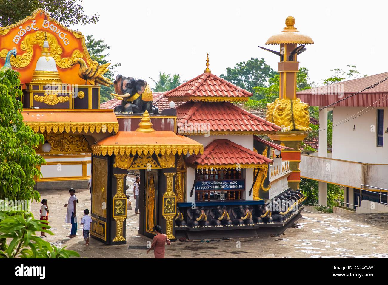 Aluthgama, Sri Lanka 07. 02. 2023 Statue in Kande Viharaya Temple in ...