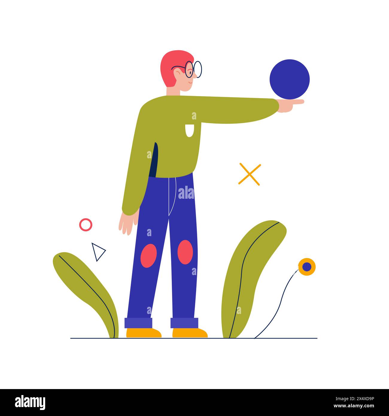 Small tiny person Stock Vector Images - Alamy