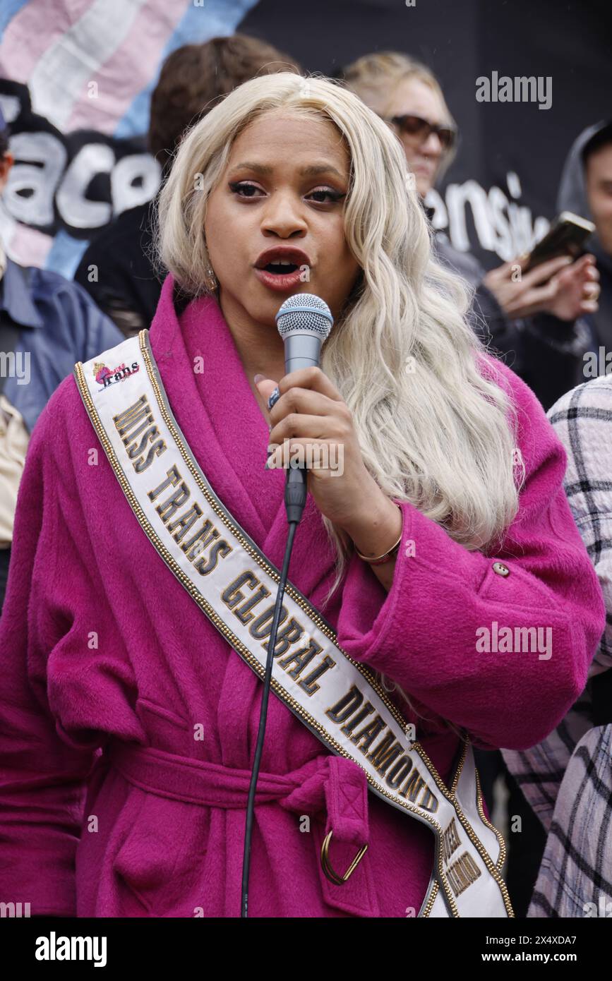 Paris, France. 5th May, 2024. Rally of the LGBTQI+ community against ...