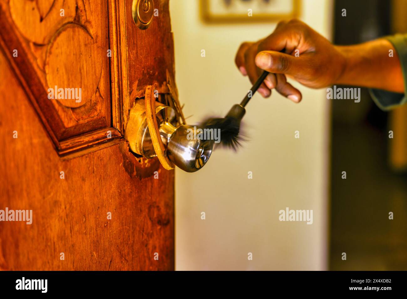 african american police detective collecting forensic evidence for ...