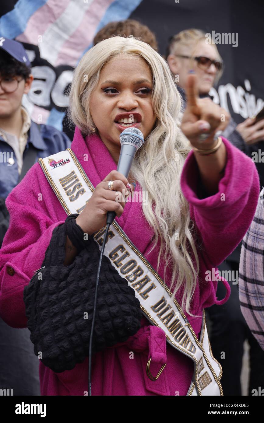 Paris, France. 5th May, 2024. Rally of the LGBTQI+ community against ...