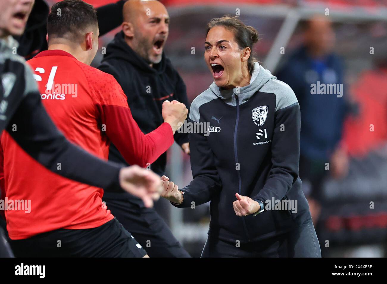 Ingolstadt, Germany. 05th May, 2024. Soccer: Bundesliga 3, FC Ingolstadt - SV Waldhof Mannheim ...
