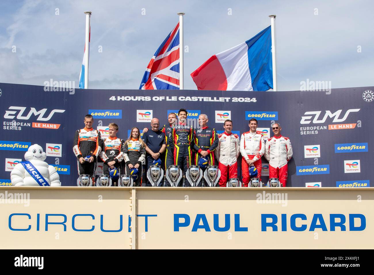 Le Castellet, France, 5 May 2024, Podium LMP3: #15 RLR M Sport (Gbr ...