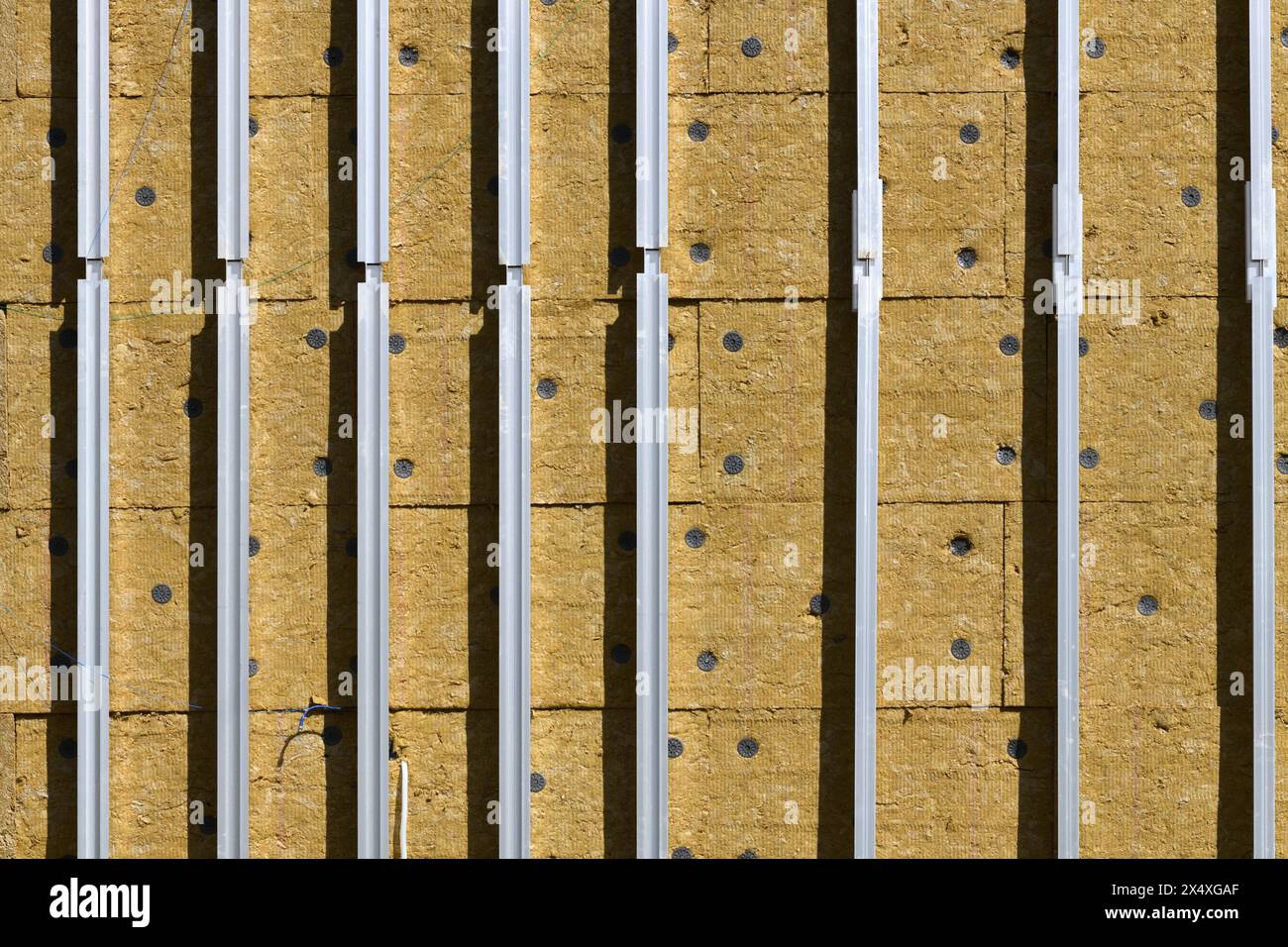 External wall insulation with mineral wool Stock Photo - Alamy