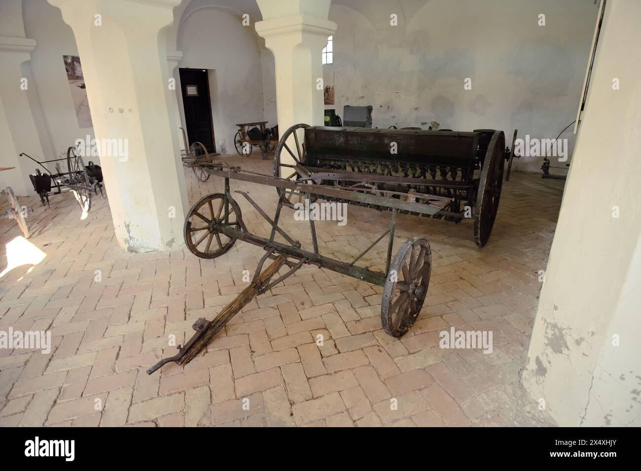 the interior of pavilion number 2 hosts an exhibition of old ...