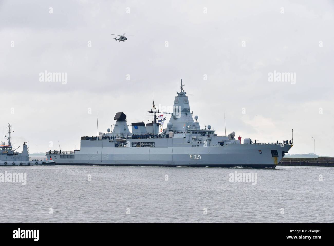 Die Fregatte Hessen kehrt von der Operation Aspides aus dem Roten Meer ...