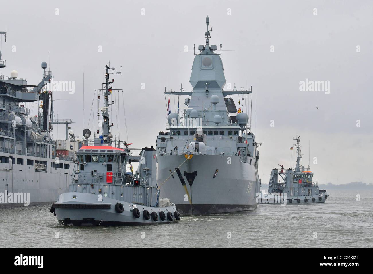 Die Fregatte Hessen kehrt von der Operation Aspides aus dem Roten Meer ...