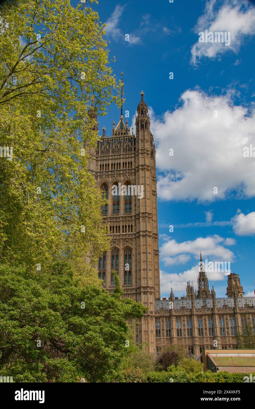 The Neo-Gothic Splendour of the Palace of Westminster, London, UK Stock ...