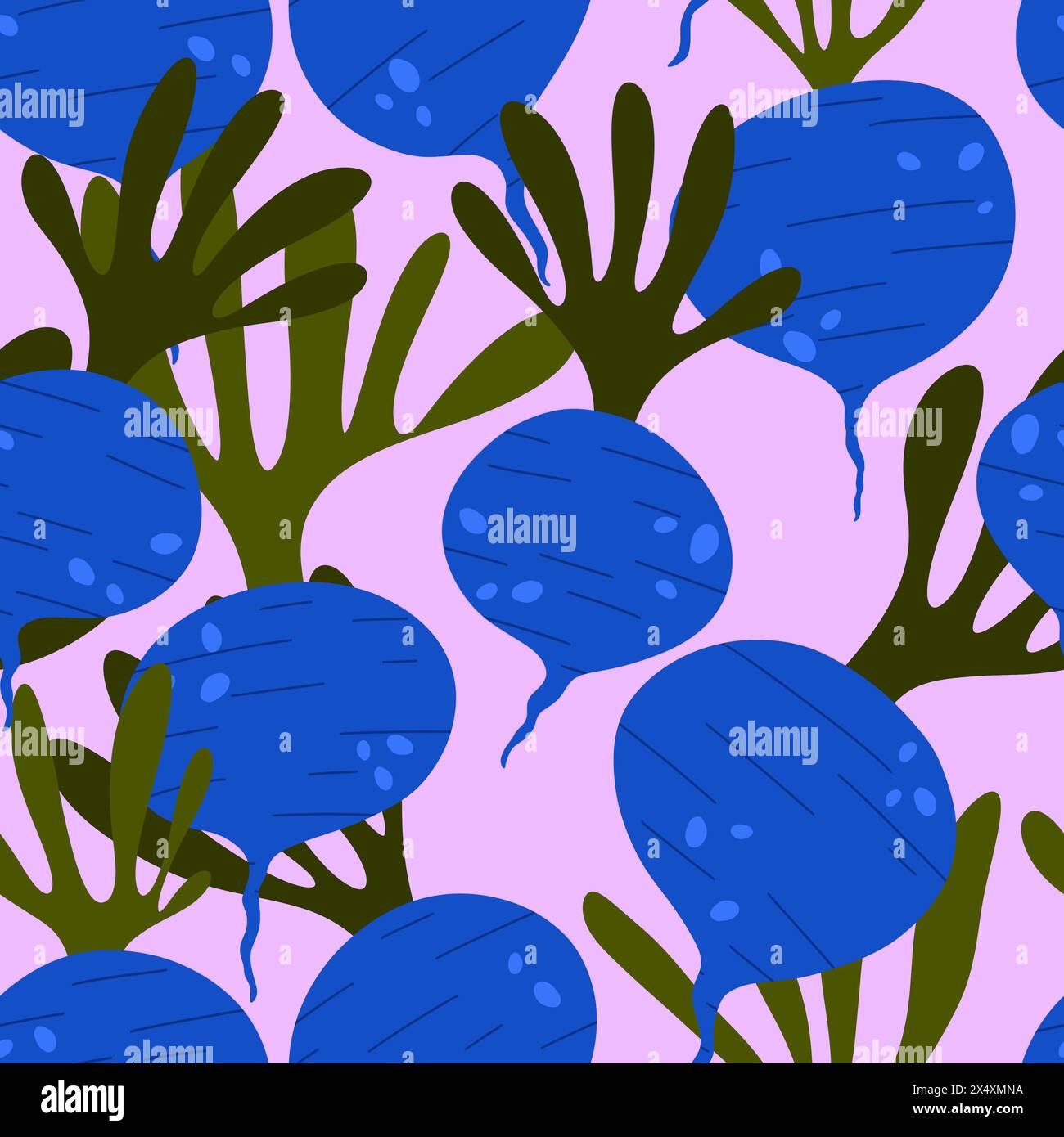 Cartoon summer vegetable print seamless radish pattern for fabrics and ...