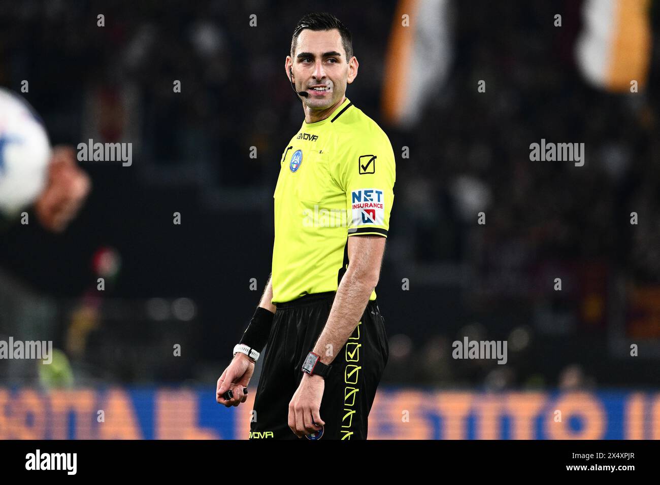 Rome, Italy. 05th May, 2024. Referee Andrea Colombo during the Serie A ...