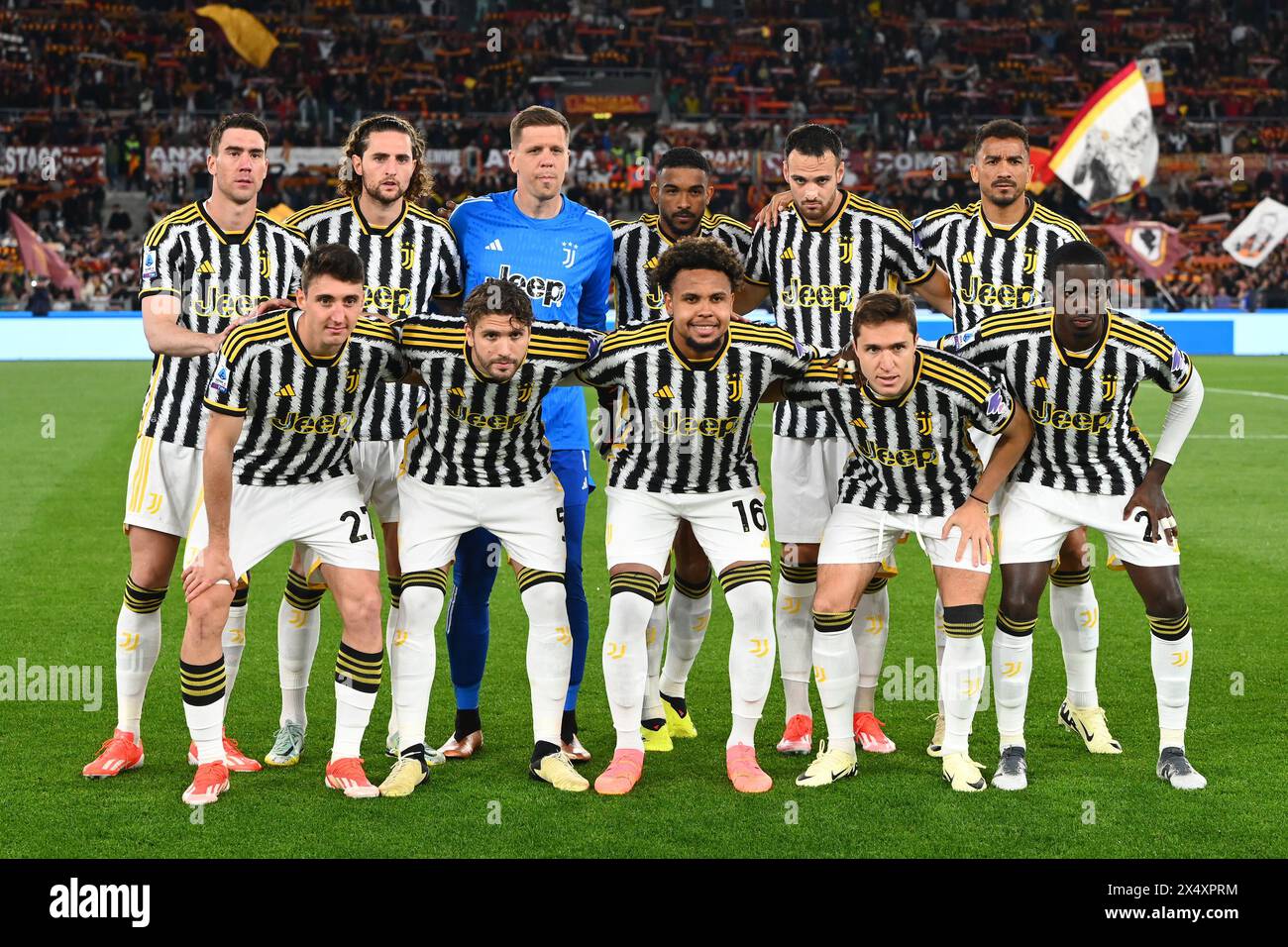 Rome, Italy. 05th May, 2024. The Juventus Fc team is posing for the ...