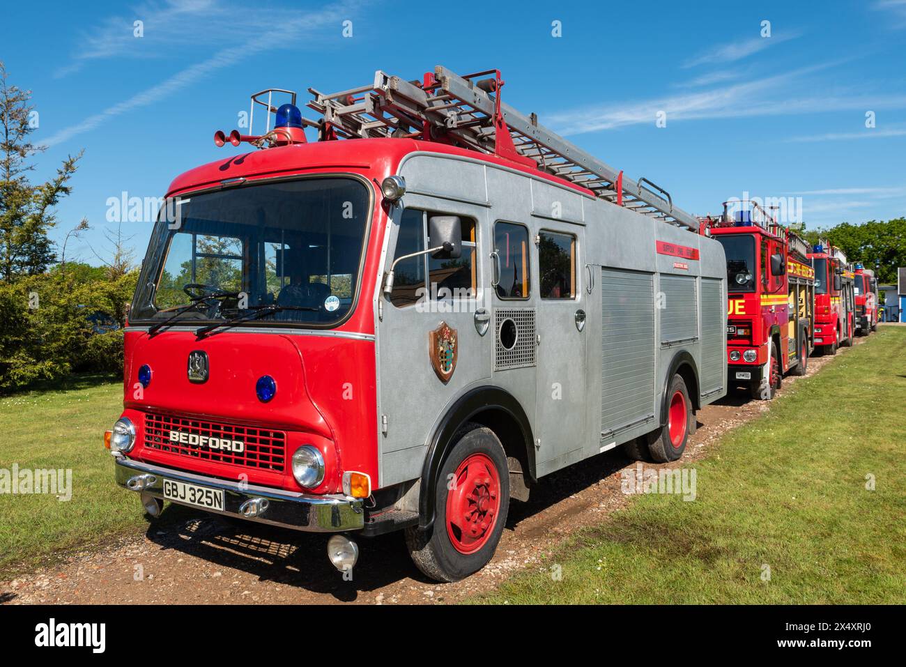 1974 Bedford TK fire engine, fire appliance at the unveiling and ...