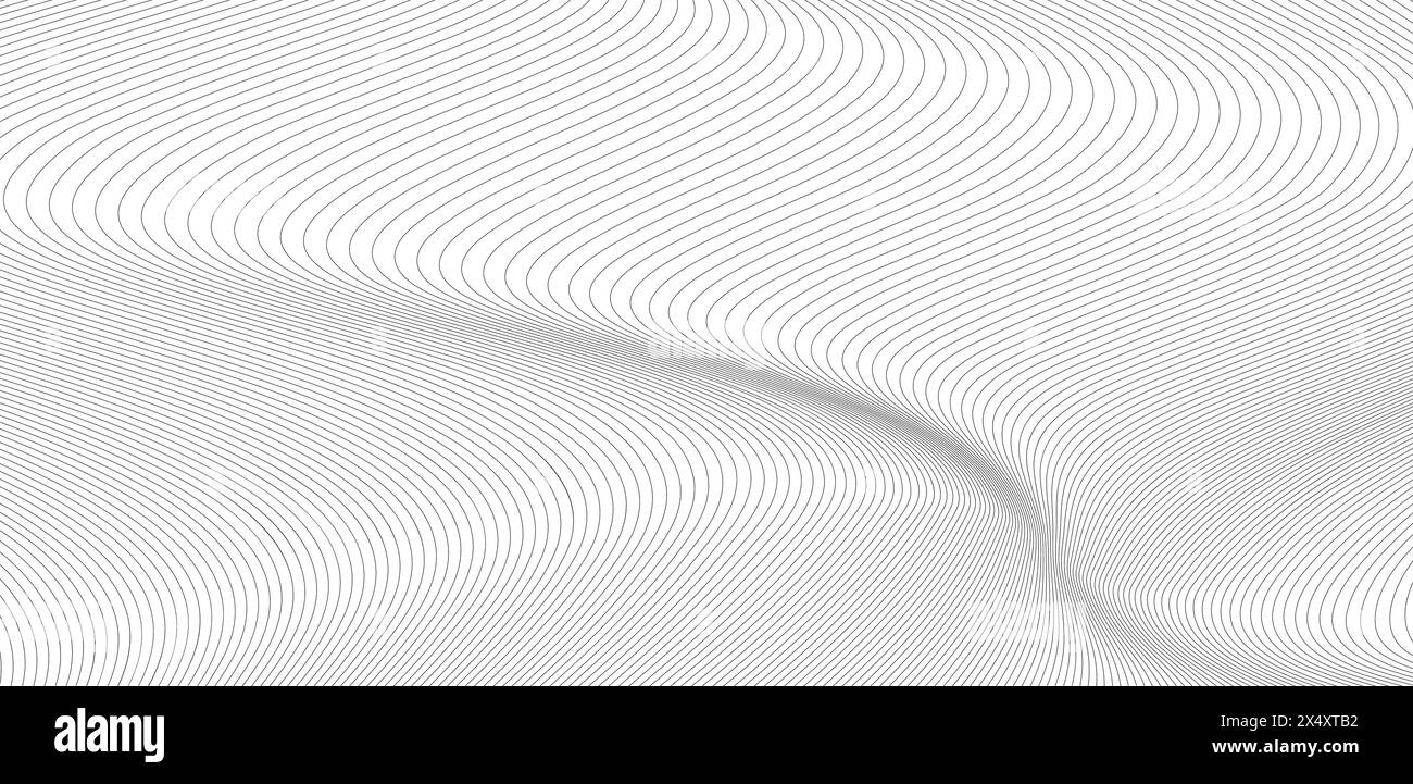 vector Illustration of the pattern of black lines on white background ...