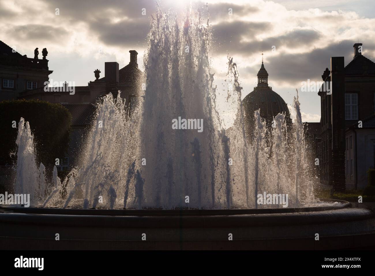 Amaliehaven Fountain in Copenhagen Denmark Stock Photo - Alamy