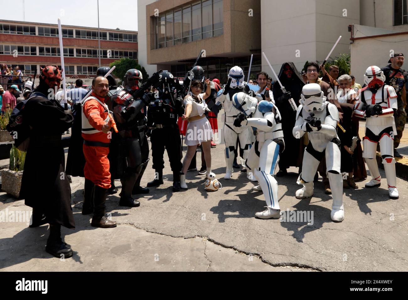 Mexico City, Mexico. 05th May, 2024. Star Wars Fans disguised as Star ...