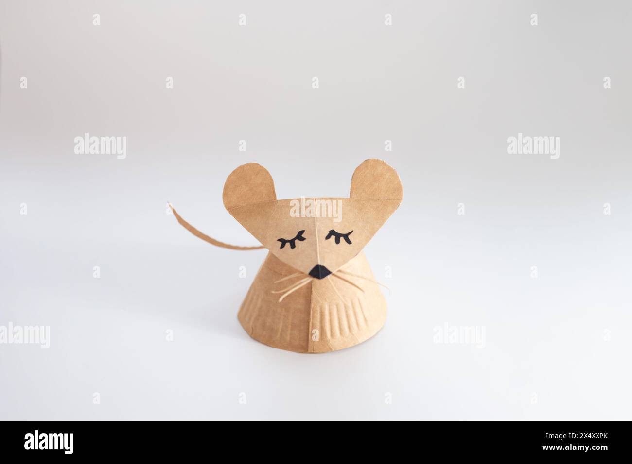 how to make a paper plate mouse craft, funny easy craft ideas, DIY ...