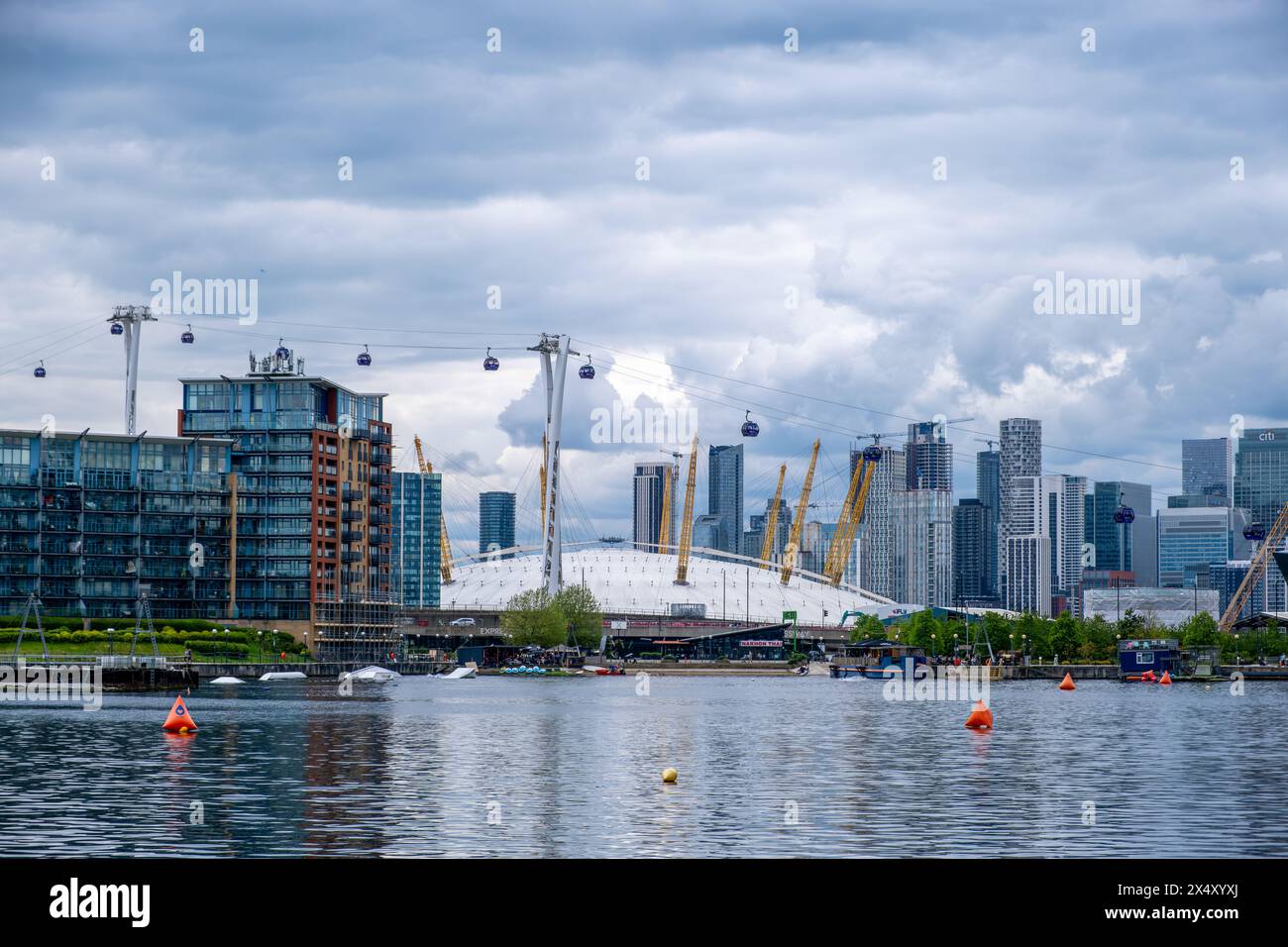 Aerial iconic O2 Arena in Greenwich Peninsula Stock Photo - Alamy