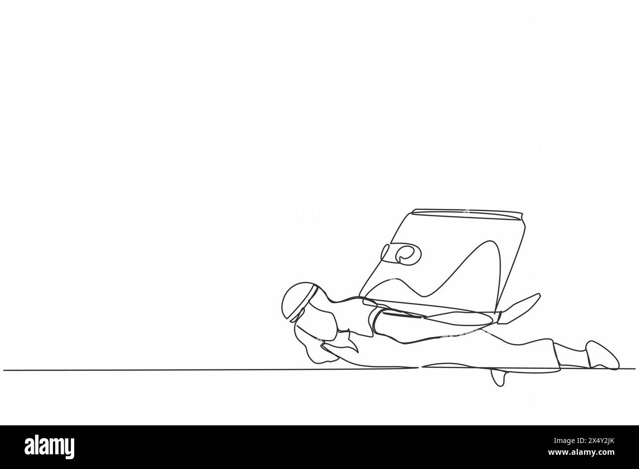 Man under burden loan Stock Vector Images - Alamy