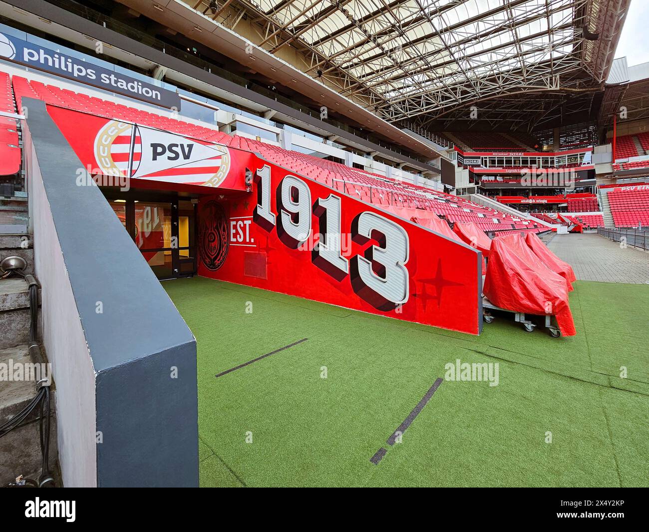 Players tunnel at Philips Stadion - the official arena of FC PSV ...