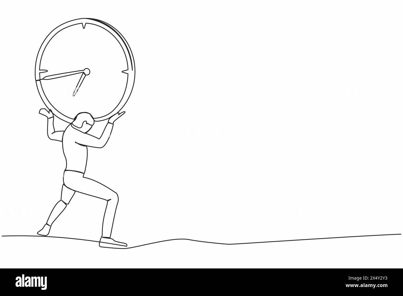 Timeline concept time pressure on Stock Vector Images - Alamy