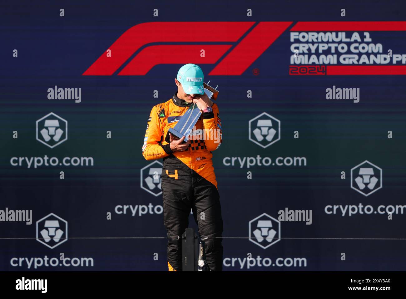 Lando norris 2024 miami mclaren hi-res stock photography and images - Alamy