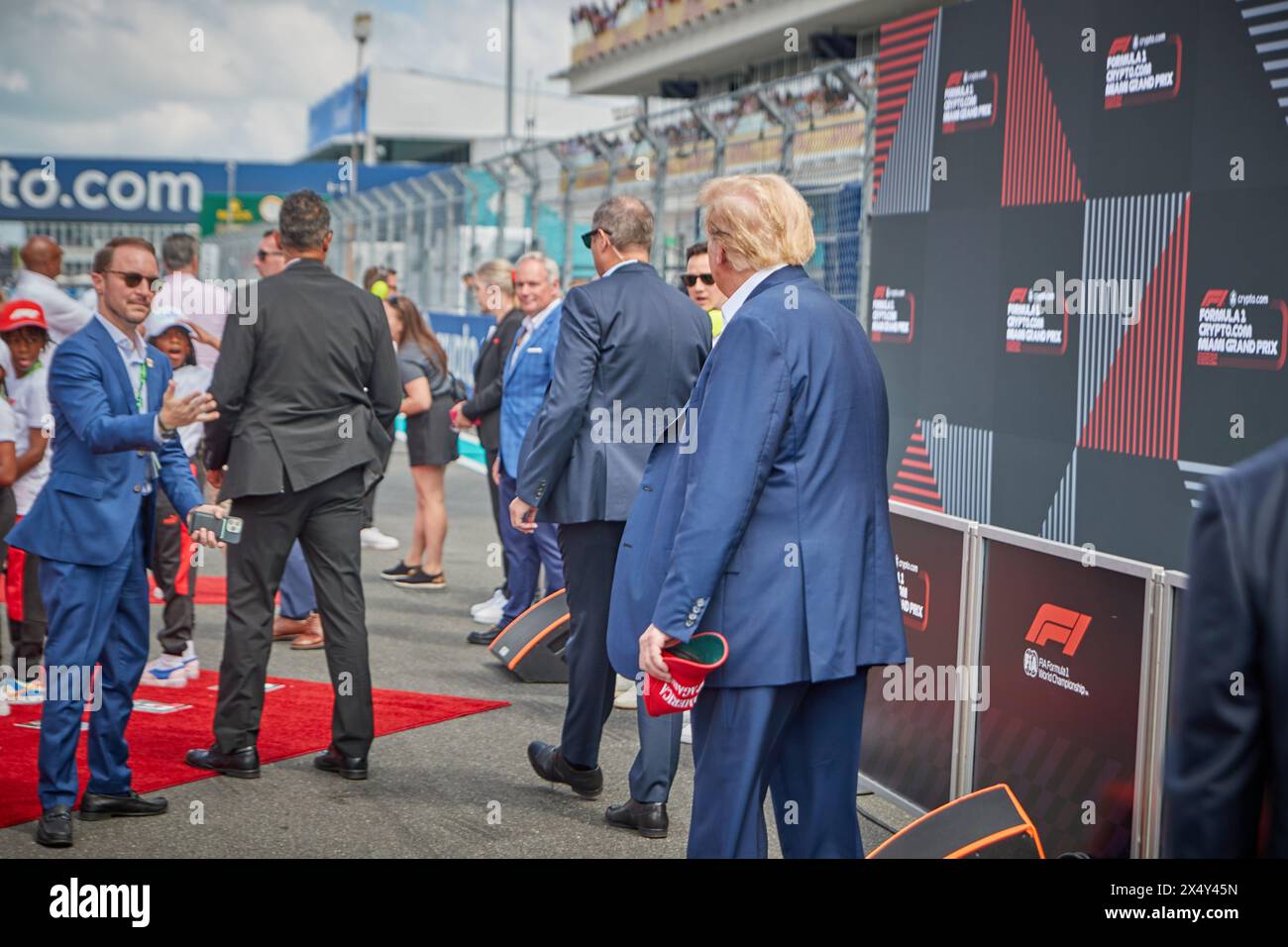 Miami Gardens, FL, USA. 5th May 2024. Donald Trump. Race Day. Grid F1 ...