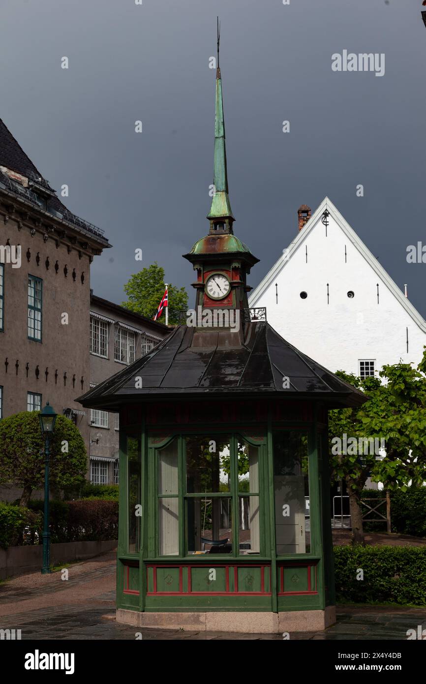 Clock Tower The Norwegian Museum of Cultural History Oslo Norway Stock ...