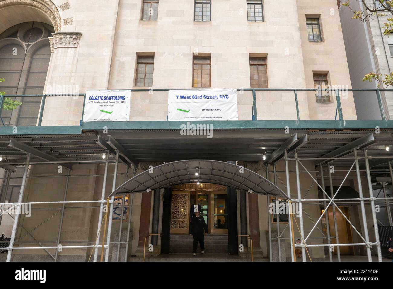 New York, United States. 05th May, 2024. Security guards seen in front ...