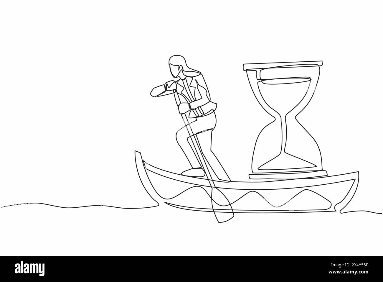 Single moving boat Cut Out Stock Images & Pictures - Alamy