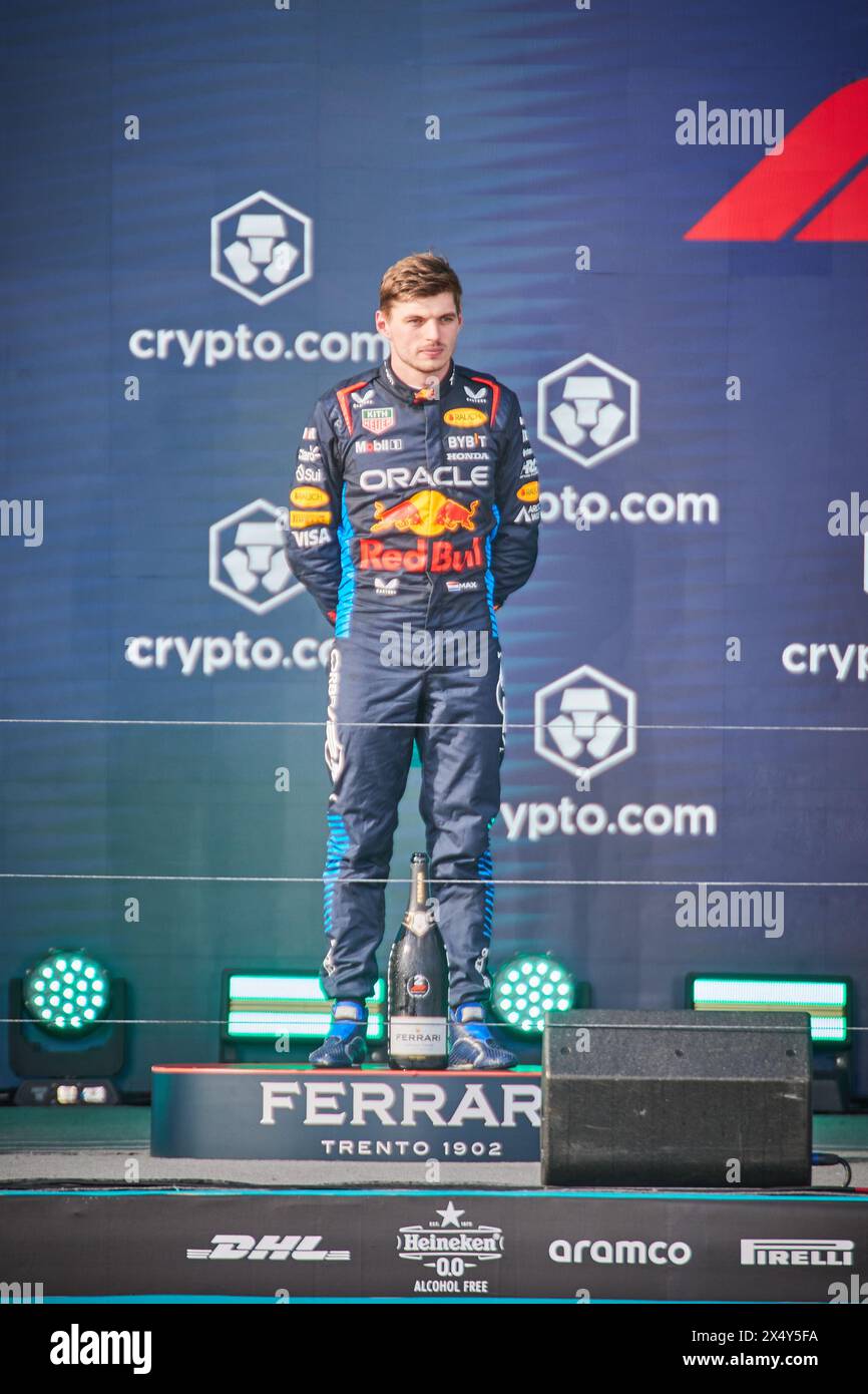 Miami Gardens, FL, USA. 5th May 2024. Podium. 1st place: 4 Lando Norris ...
