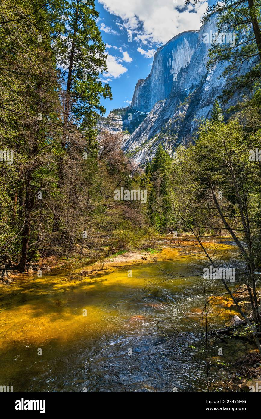 TENAYA CREEK MIRROR LAKE YOSEMITE NATIONAL PARK CALIFORNIA USA Stock ...
