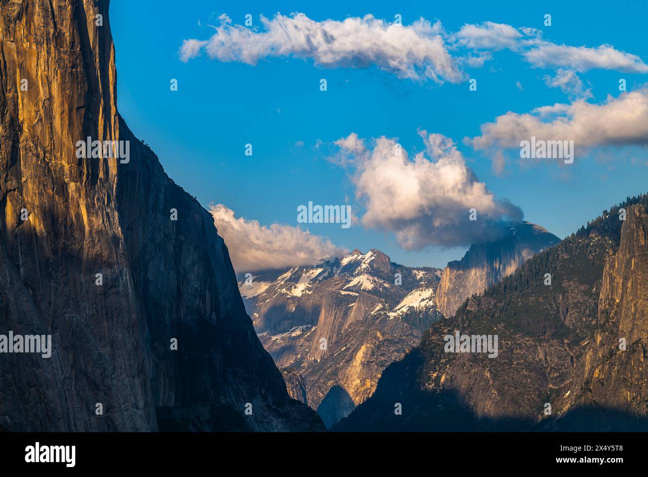 EL CAPITAN, HALF DOME & SENTINEL ROCK TUNNEL VIEW YOSEMITE NATIONAL ...