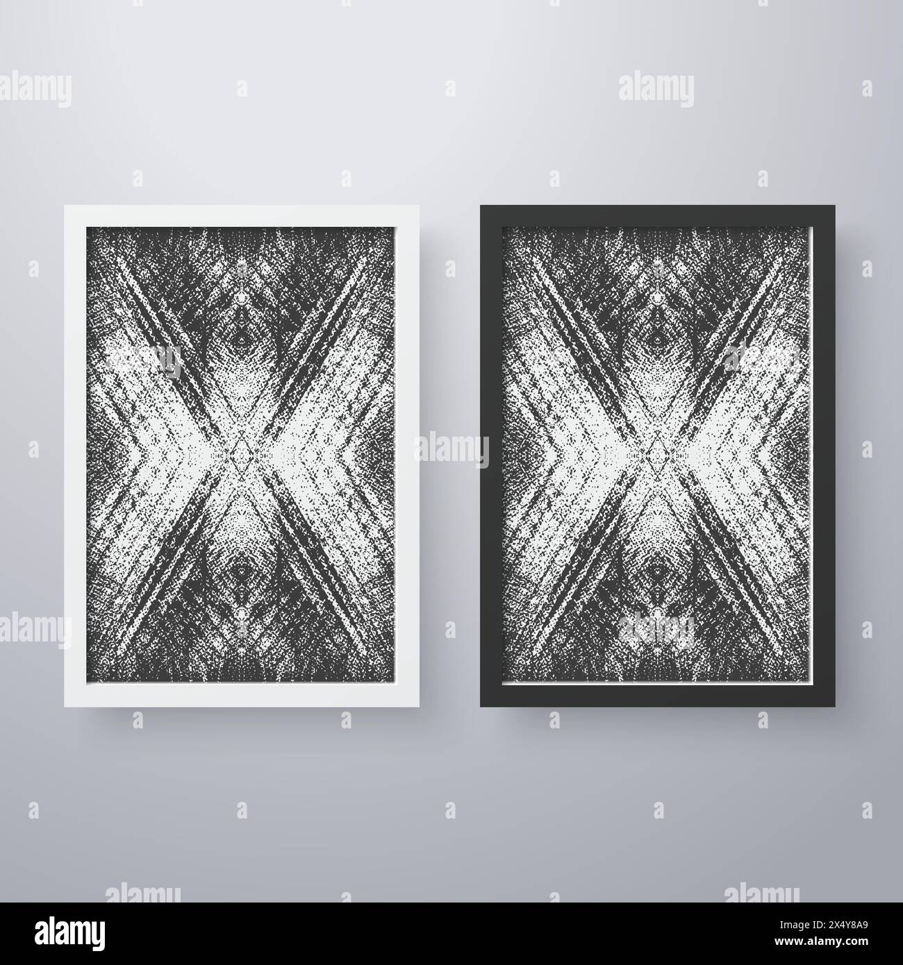 Simple frame with grunge texture style Stock Vector Image & Art - Alamy