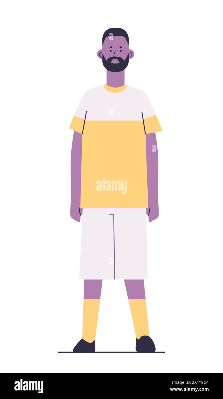 young man or teen guy posing in casual clothes cartoon character ...