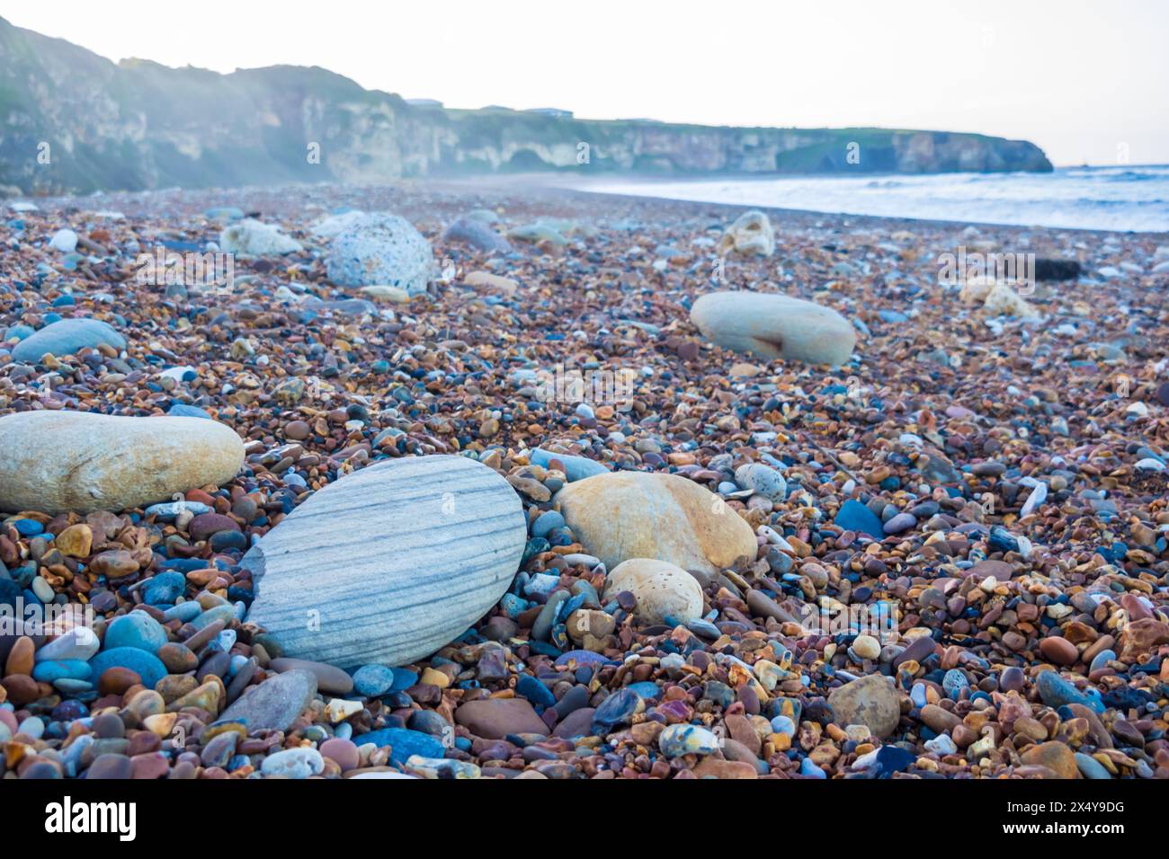 Rocks and Pebbles on the Beach at Seaham, County Durham, UK Stock Photo ...