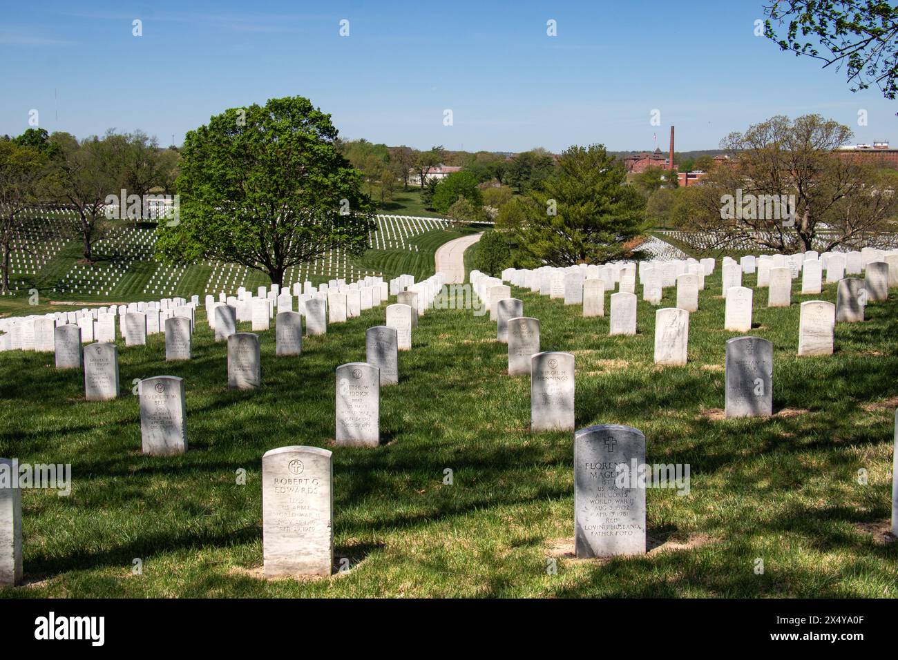 Leavenworth National Cemetery in Kansas Stock Photo - Alamy